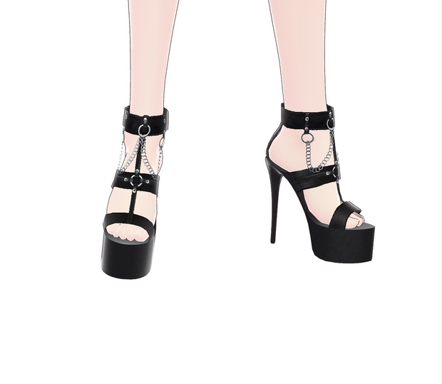 Shoes 09 - Gothic Heels - MisterioTk - BOOTH