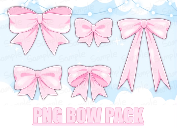 【VTuber向け】PNG Bow Asset Pack - lotybunny - BOOTH