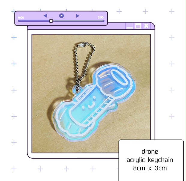 drone acrylic keychain - 【A4TH】 - BOOTH