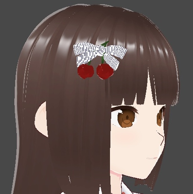 【Vroid】Cherry hairpin - ashywashy - BOOTH