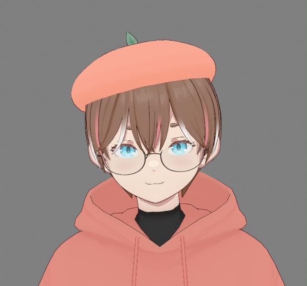 Peach Hat for VRoid studio [ FREE ] - wondrous21 - BOOTH