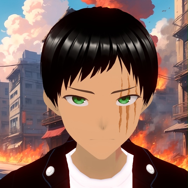 Face Scars For Vroid - Face Paint - Everret - BOOTH