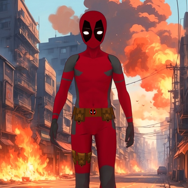 Deadpool Costume for Vroid - Everret - BOOTH