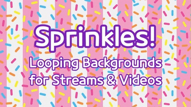 Sprinkles! - looping, vtuber, streamer asset, ケーキ - BoxDoggi - BOOTH