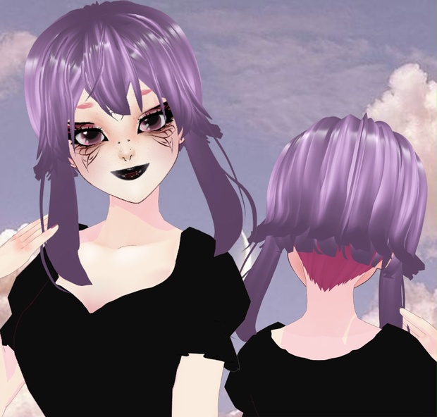 Vroid Jellyfish Hair preset (stable) - hellkitty - BOOTH