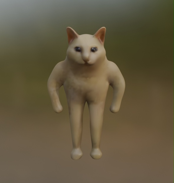 standing cat meme - shawnpixiv - BOOTH