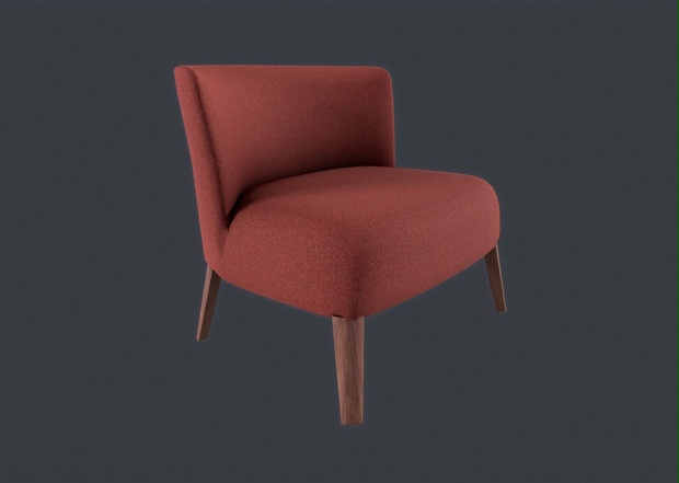 armchair and small table for vrchat - ra845 - BOOTH