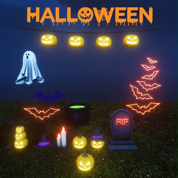 Halloween Pack Vrchat - ra845 - BOOTH