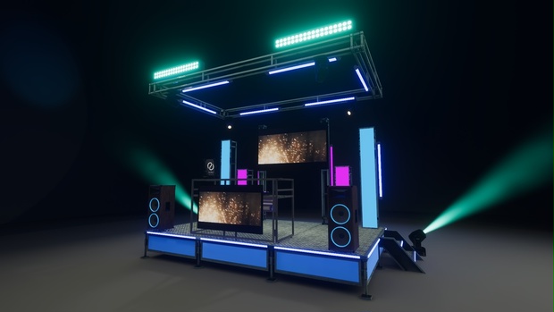 DJ Booth for vrchat - ra845 - BOOTH