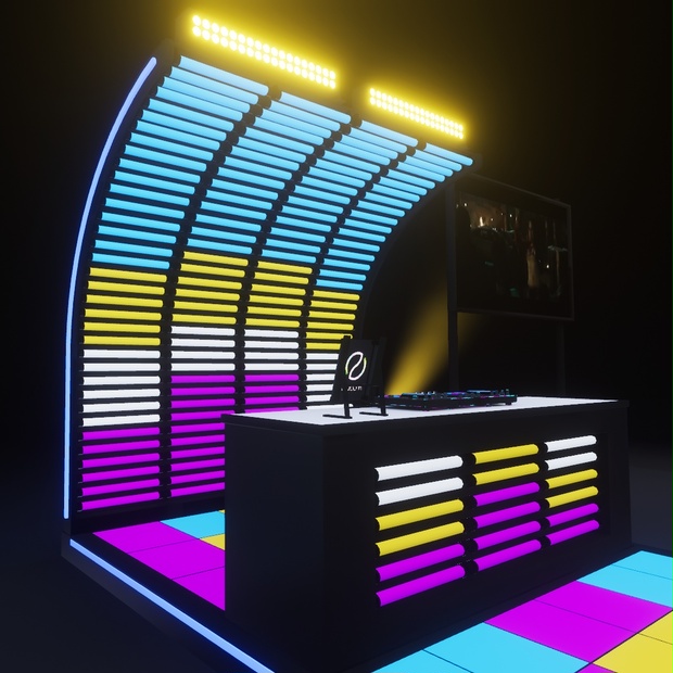 DJ Booth 3 for vrchat - ra845 - BOOTH