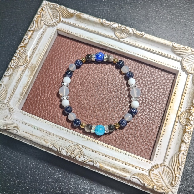 ららぽーてと様専用 天然石ブレスレット 八雲みたまモチーフ(内周約17.0cm) - 千秋屋 - BOOTH