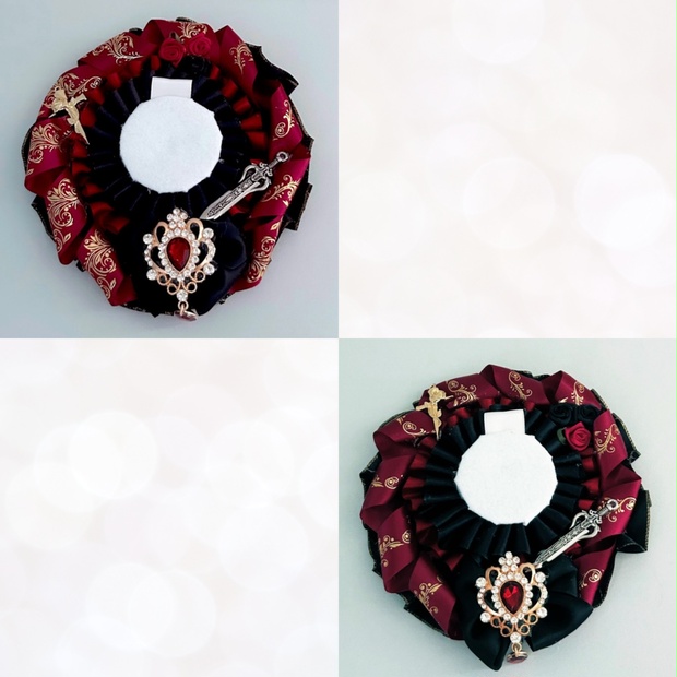 ゴシックロゼット(レッド/ピンク/グリーン/パープル/ブルー) - MIMOA - BOOTH