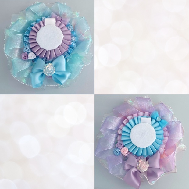 ゆめかわロゼット(ブルー/パープル) - MIMOA - BOOTH