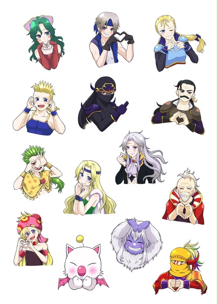 FF6シールステッカーセット - あおいはる - BOOTH