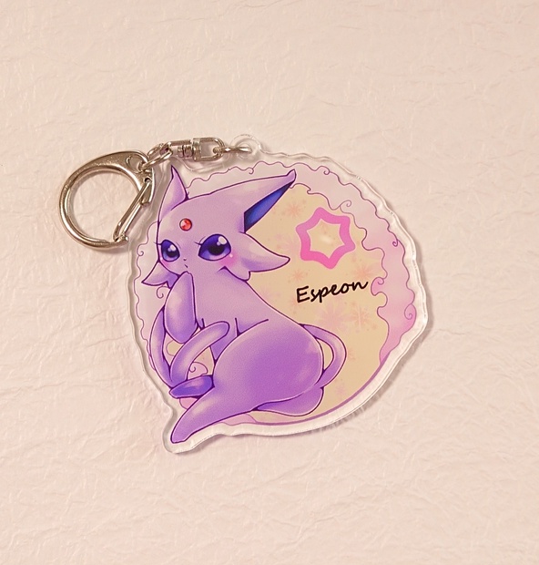 アクリルキーホルダー エーフィ - 紫兎噛【SITOKAMI】 - BOOTH