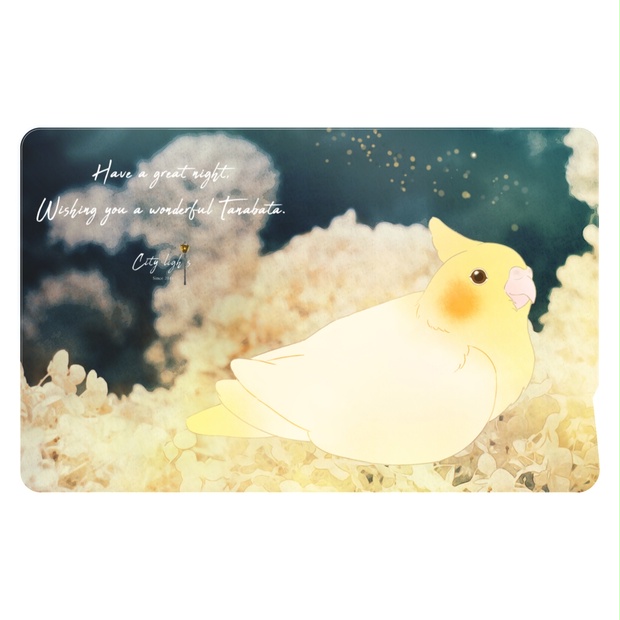 静かな夜に/オカメインコ - citylights-goods - BOOTH