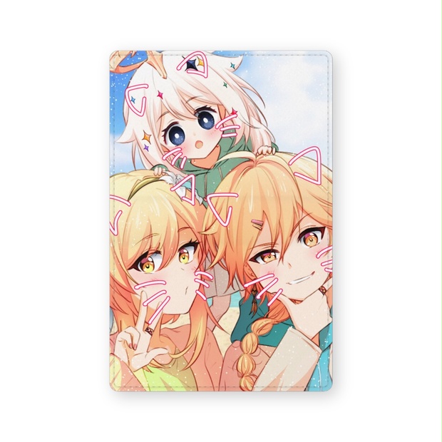 【Genshin Impact原神】Lumine/Paimon/Aether Leather Business Card Holderレザー製 ...