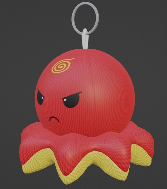 Octopus Keychain - AlienRabbit - BOOTH