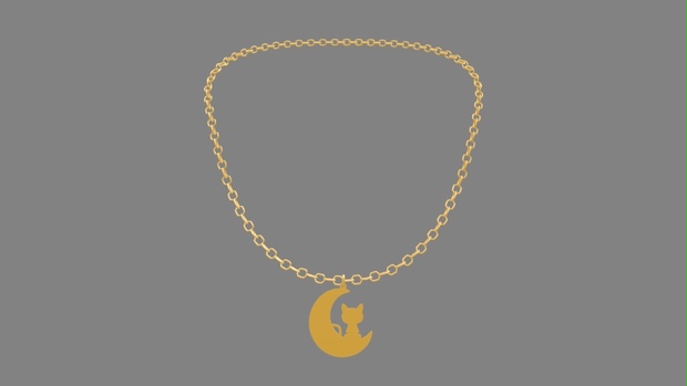 MoonCat Necklace [Moe, Dami] - AlienRabbit - BOOTH