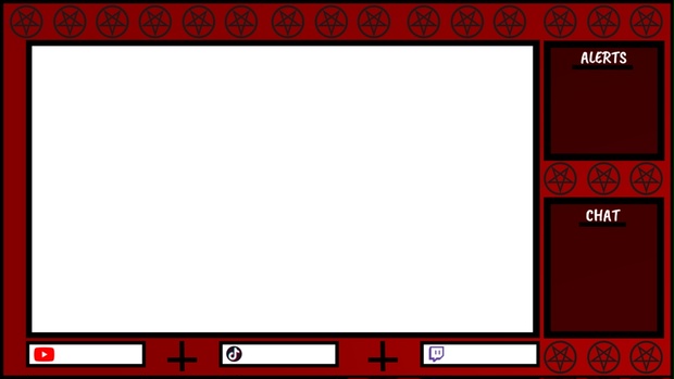Satanic Stream Overlay - Destris - BOOTH