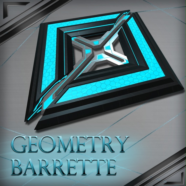 【無料】Geometry Barrette - WarjyuLab - BOOTH