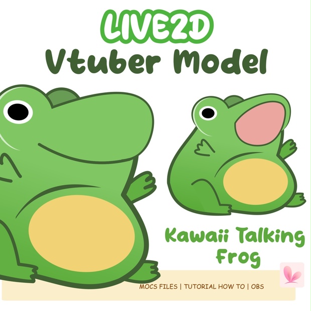 CHEAP Kawaii FUNNY Froggy Vtuber Model Premade, Ready To Use Vtuber Model, Vtuber Model and ...