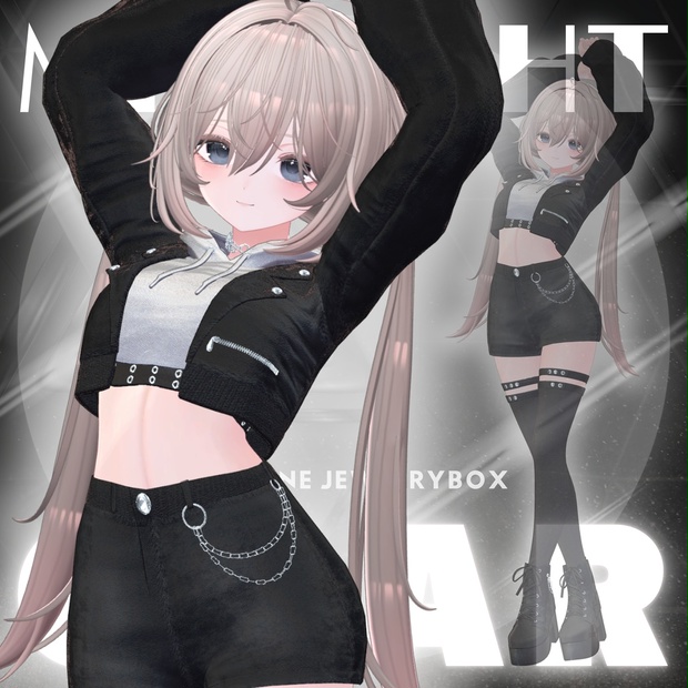 【VRChat 3D衣装】ミッドナイトギア - MAYU-NE JewelryBox - BOOTH