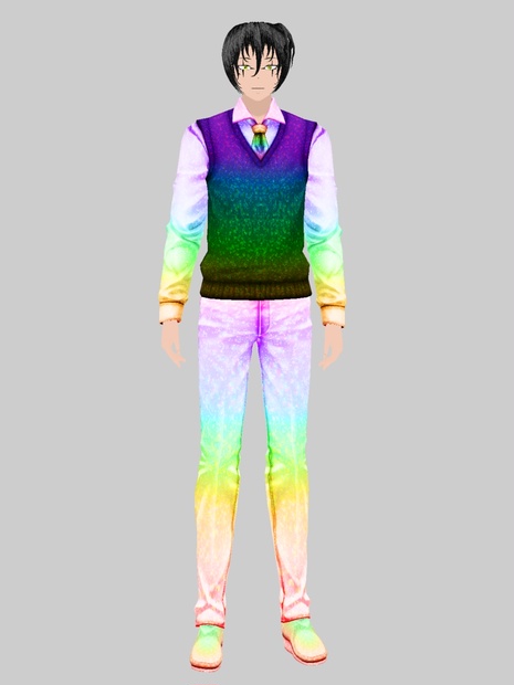Formal Default Male Outfit Rainbow - MizuMiro - BOOTH