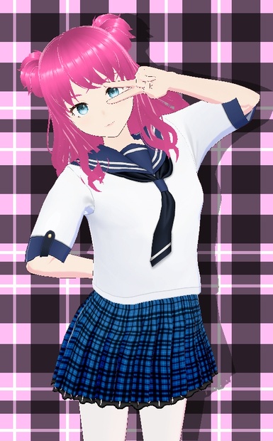 VRoid Plaid Skirt Texture Pack - dreissea - BOOTH
