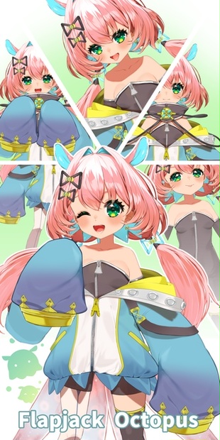 【限定1点 Live2D VTUBER】 Hand-Tracking Octopus! - risaikuru - BOOTH