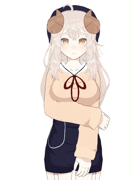 Cute Sheep explorer VTuber VRoid 3D Model - Pudding - BOOTH