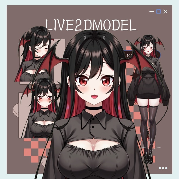 【live2dモデル】悪魔の少女|Little devil girl【VtubeStudio対応】 - enximadesign - BOOTH