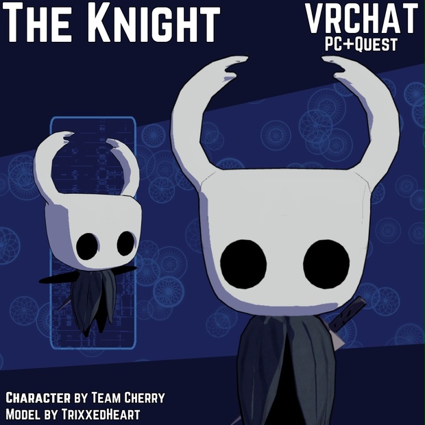 The Knight | Hollow Knight Fan-Model | VRChat Avatar PC+Quest - Suit of ...