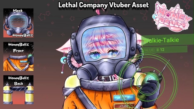 Lethal Company 2D Vtuber Asset - HoneyBellz - BOOTH