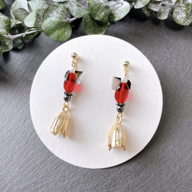 rokumachi_yuu_1イヤリング(ピアス変更可) - KADO_handmade - BOOTH