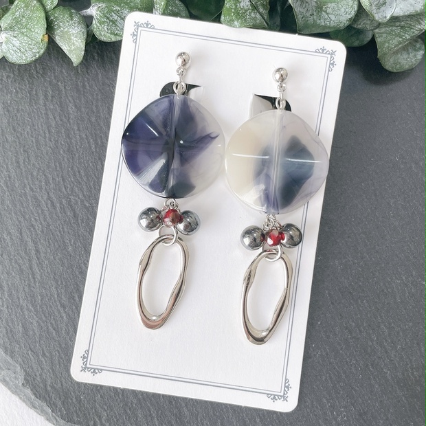 D4_yagasaki2イヤリング（ピアス変更可） - KADO_handmade - BOOTH