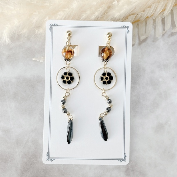 bengal_2イヤリング(ピアス変更可) - KADO_handmade - BOOTH