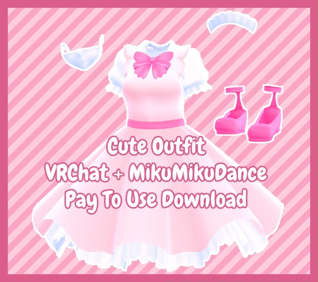 [VRChat + MMD] Cute Outfit - astrialogical3d - BOOTH