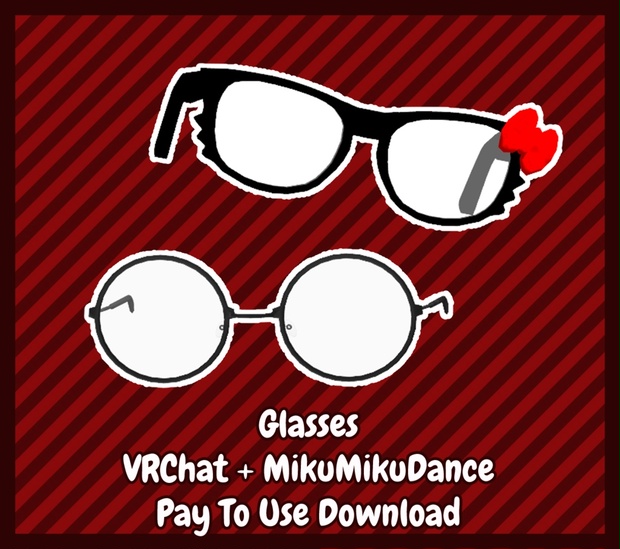 [VRChat + MMD] Glasses Pack [P2U DL] - astrialogical3d - BOOTH