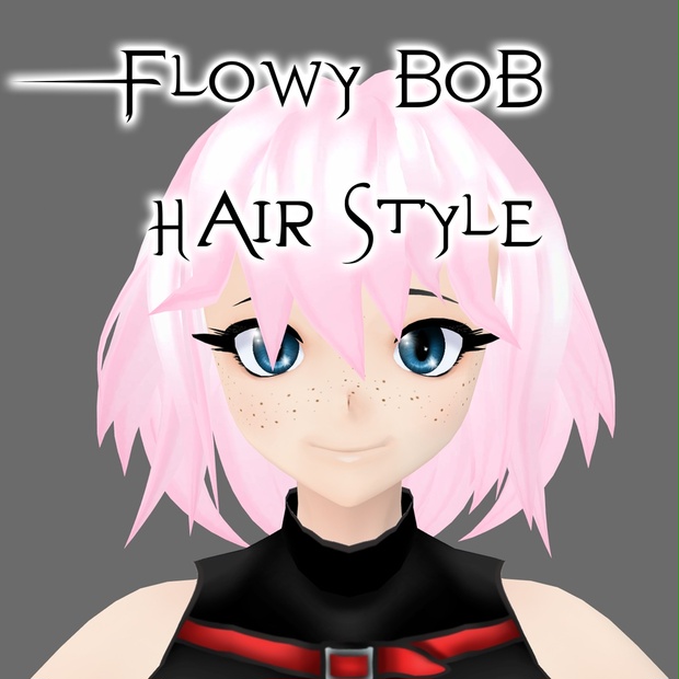 【VRoid】Flowy bob hair style (3 colors) - christinabalser - BOOTH