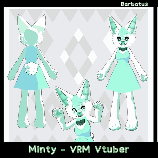 Minty 3D vtuber (VRM - Vroid File) - Barbatus Store - BOOTH