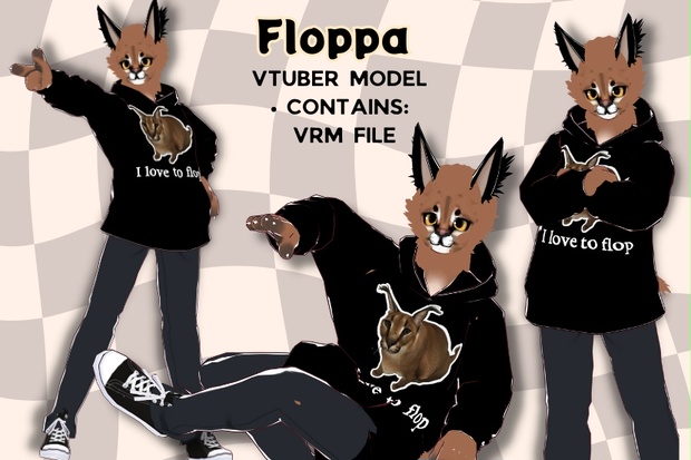 Floppa Vtuber - Barbatus store - BOOTH