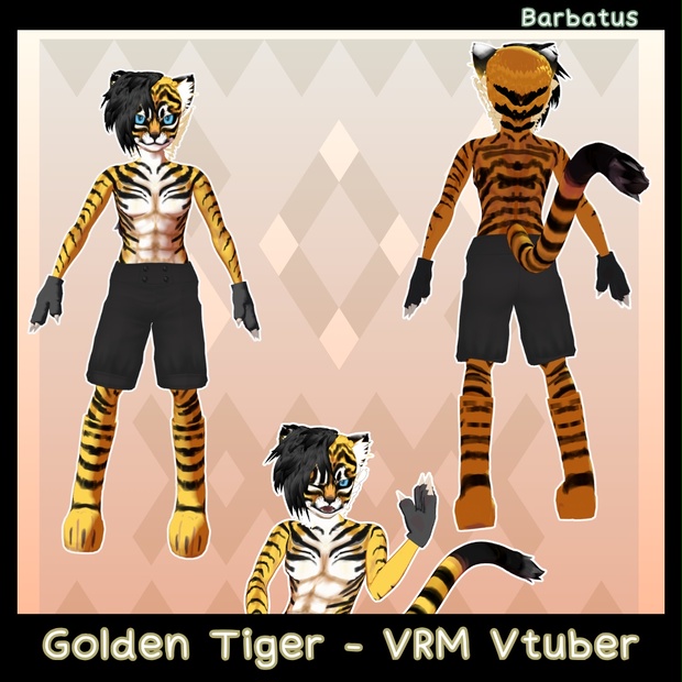 Tiger 3D vtuber (VRM - Vroid File) - Barbatus Store - BOOTH