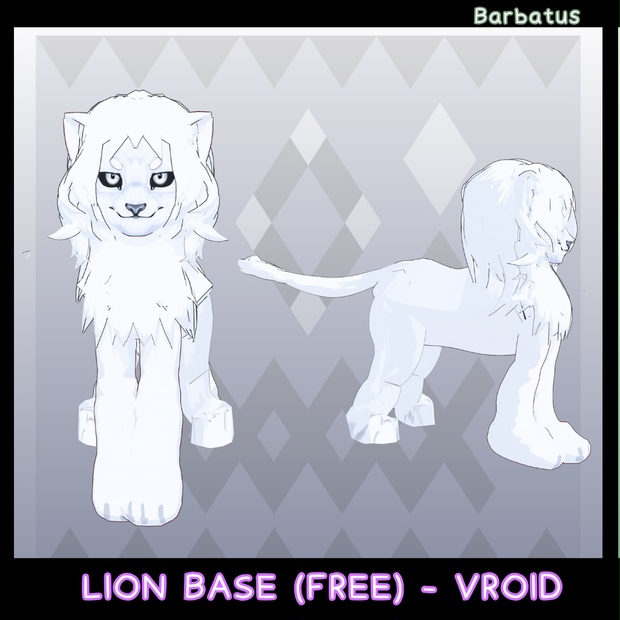 FREE VROID LION BASE - Barbatus Store - BOOTH