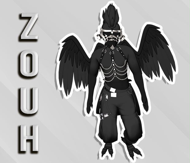 Zouh • e-Bird • VRChat Avatar • PC/Club/Quest - sevynelevyn - BOOTH