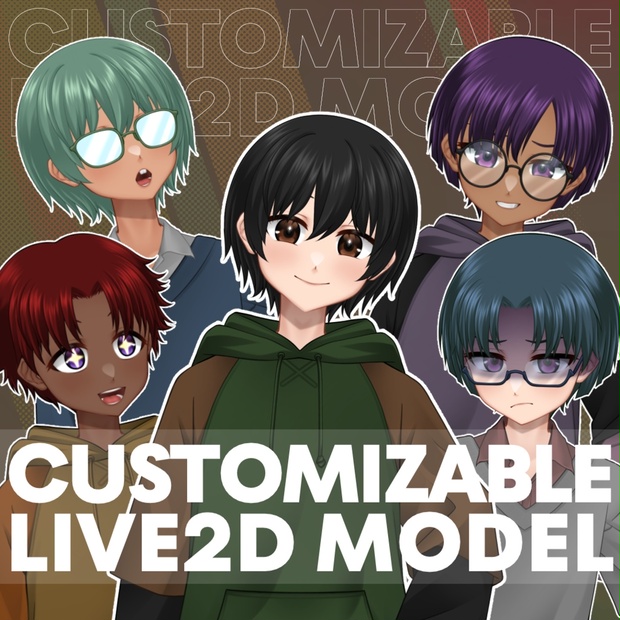 Live2D Simple Customizable Vtuber for Vtube Studio - anyakazumi - BOOTH