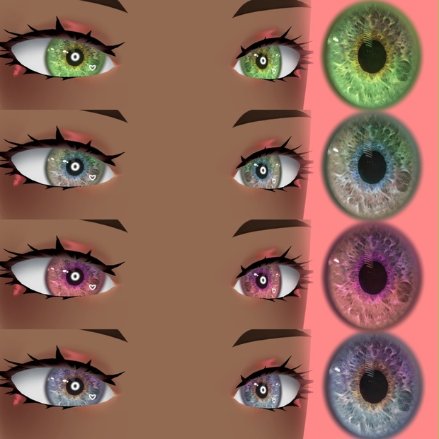 [VRoid] Realistic Eye Set - Moving Shop ! - BOOTH
