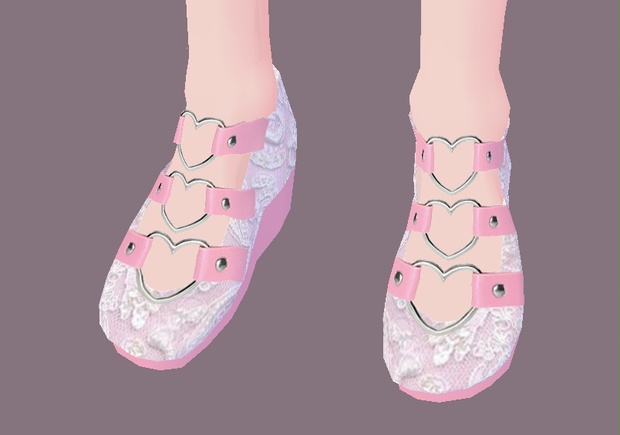 Cute Pink Shoes (VRoid Texture) - Seighcho - BOOTH