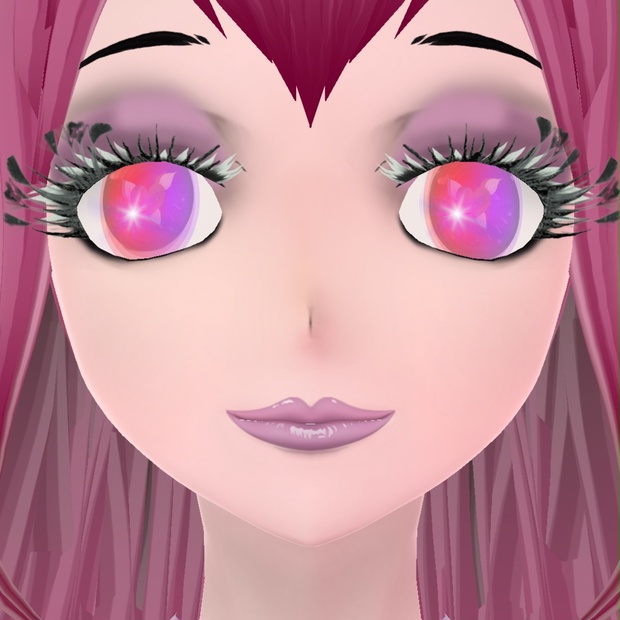 Sparkle Pink Anime Eyes/ Irises (VRoid Texture) - Seighcho - BOOTH