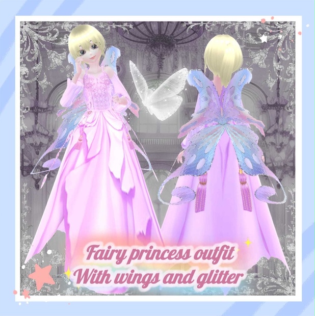 Fairy Princess Outfit with wings and glitter (VRoid Studio) - Seighcho ...